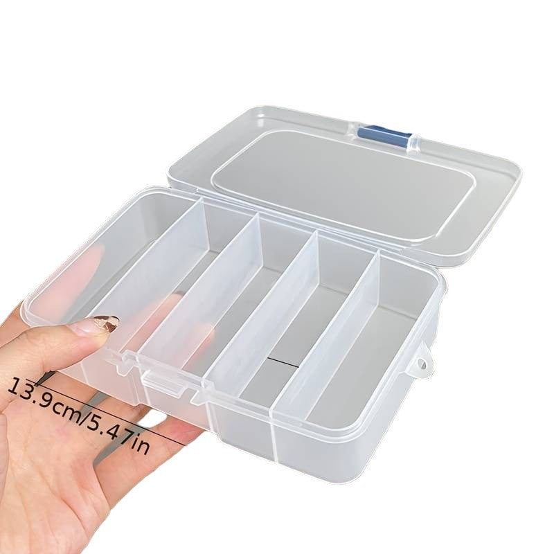 5 Section Container Storage Box - Perfect for Cosmetics and Hair Clips ...
