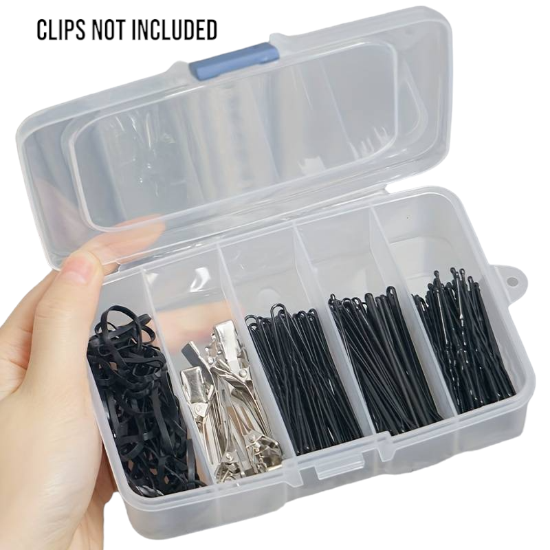 5 Section Container Storage Box - Perfect for Cosmetics and Hair Clips ...