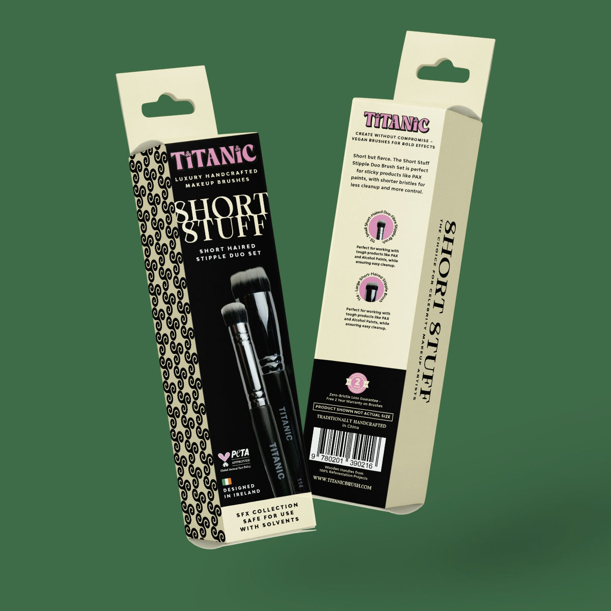 'Short Stuff' - Titanic Brush | Short Haired Duo-Fibre Stipple Set ...