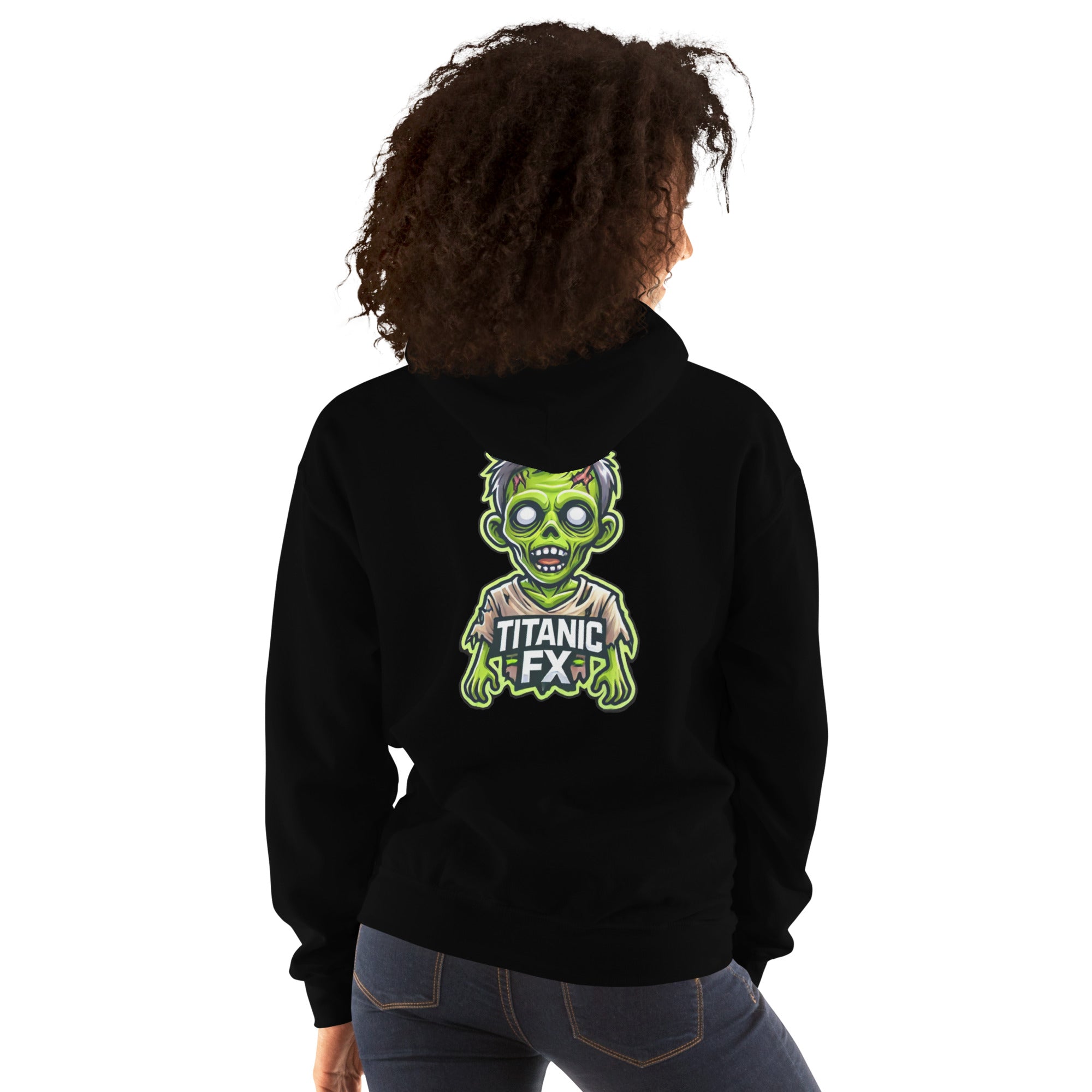 Titanic FX Merch - Unisex Black Hoodie - Zombie Design