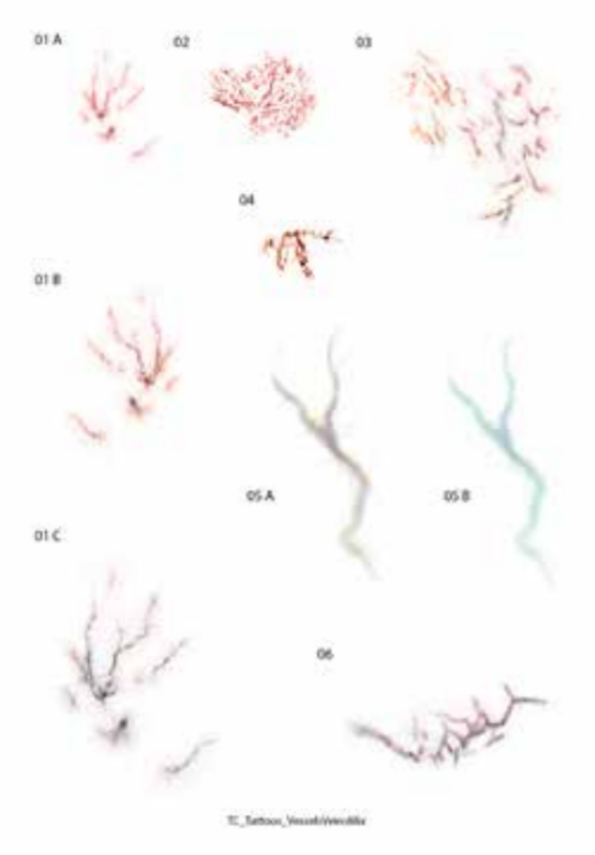 Twilight Creations - Temporary Tattoo Transfers - Vessel Vein Mix ...